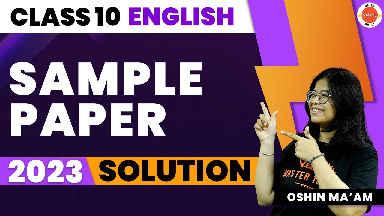 CBSE Class 10 English Additional Sample Paper 2023 Solution | 10th ...