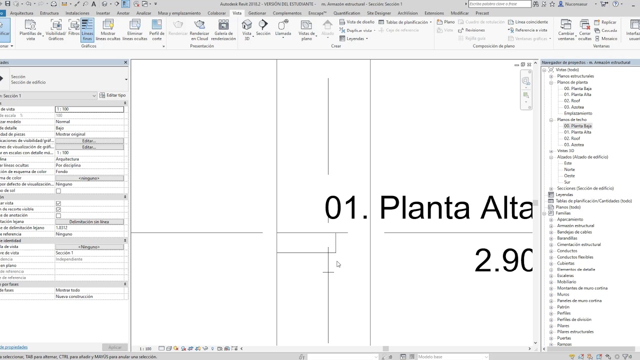 REVIT VIVIENDA BÁSICA 13 Armazón estructural - YouTube