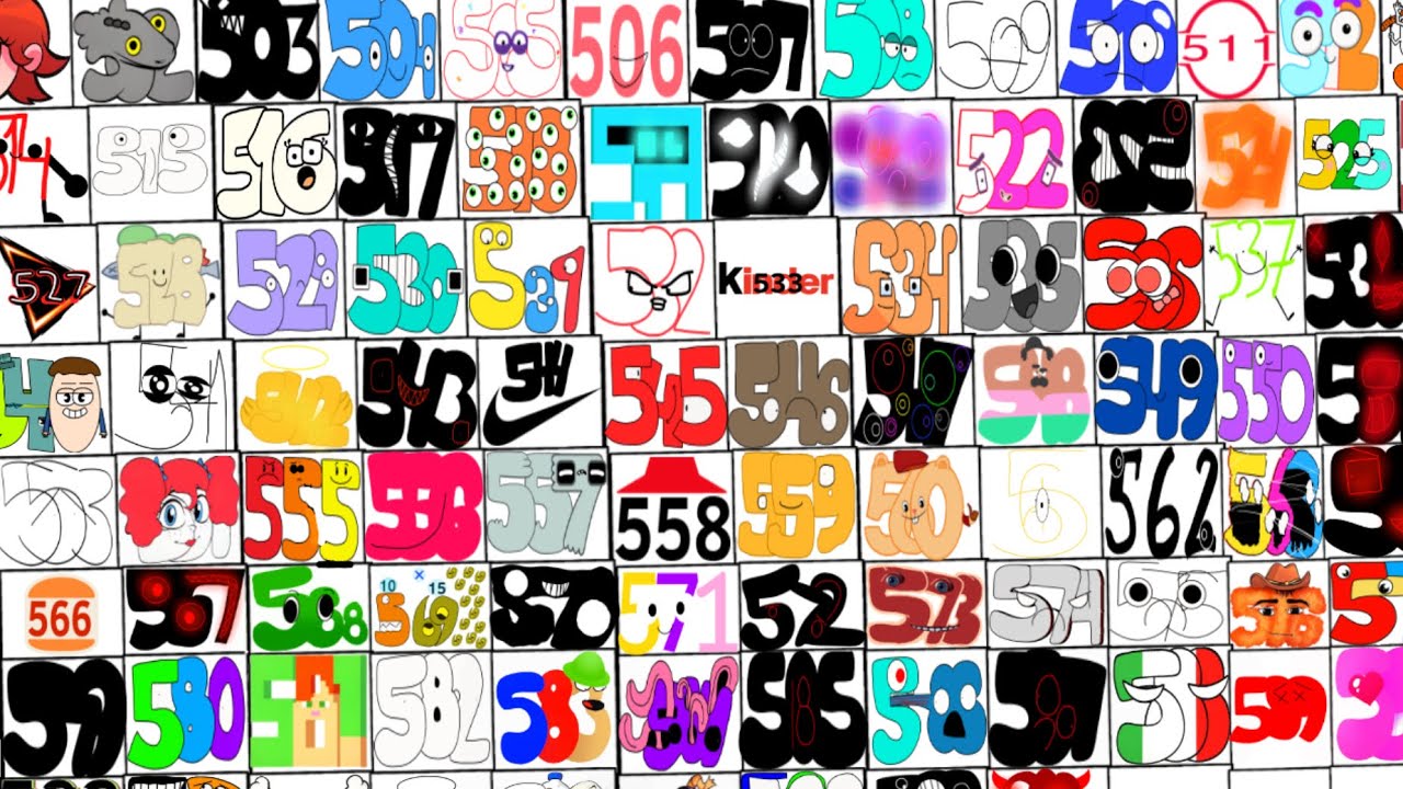 Number Lore Collab (501-600) - YouTube