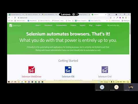 Selenium Python Training Trial Class 1 || Aug 2021 || Whizdom trainings - YouTube