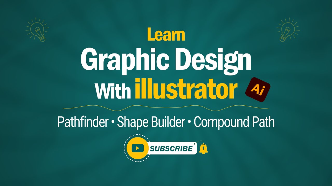 illustrator Bangla Tutorial | Pathfinder • Shape Builder • Compound ...