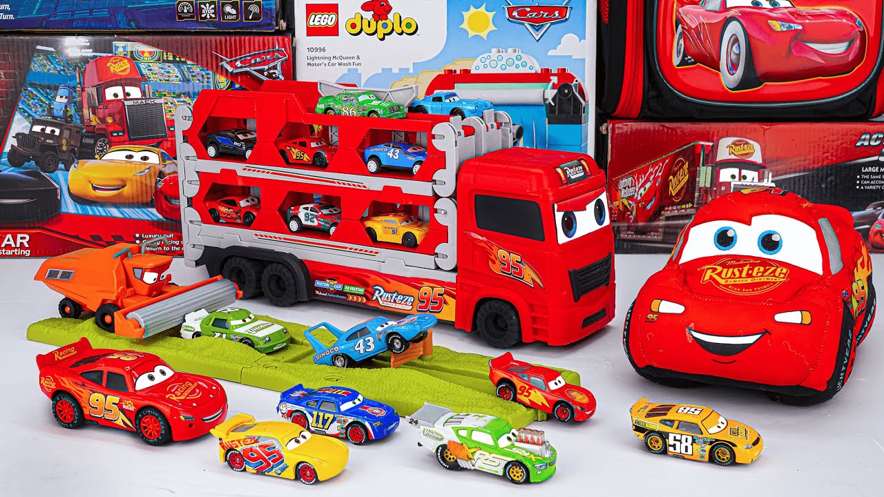 Disney Pixar Cars Unboxing Review | Disney Pixar Cars Go Toy Truck Race ...