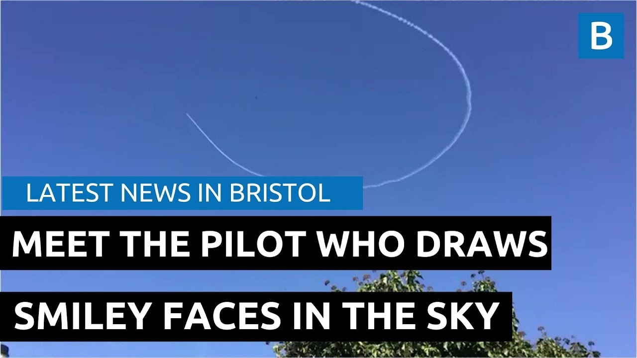 Meet the pilot drawing smiley faces in the sky - YouTube