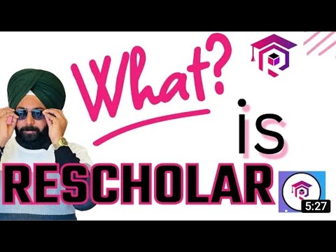 What is RESCHOLAR New earning app today | earn daliy 3k-4k online work ...