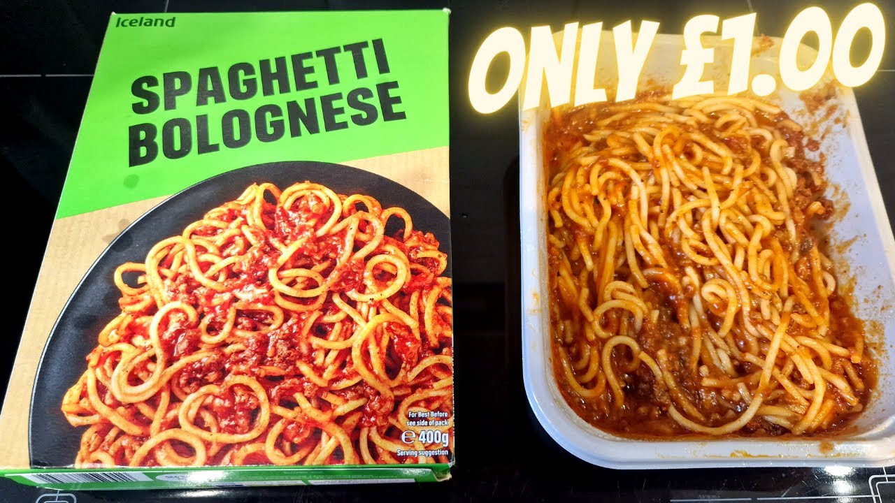 SPAGHETTI BOLOGNESE - £1 Mini Series - Iceland - Ready Meals - Budget ...