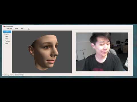 3D face animation demo - YouTube