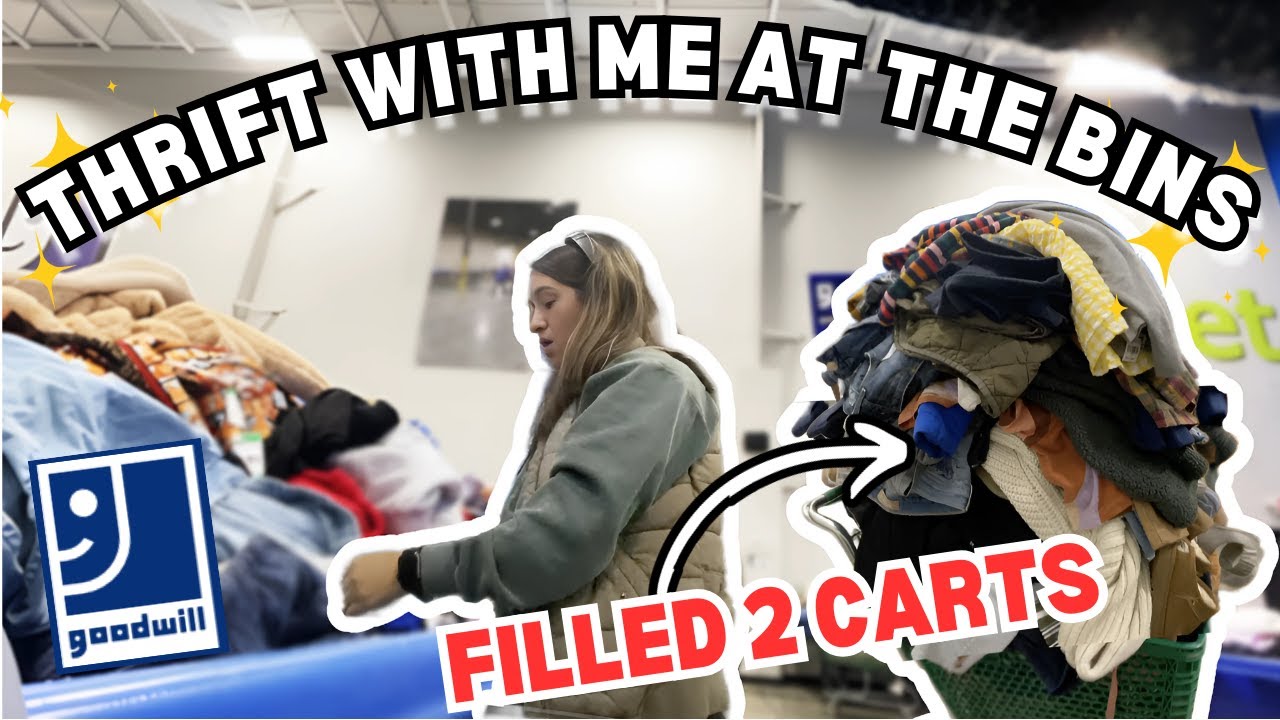 Turning Thrift Store Clothes Into Cash! Huge haul of bins clothing to ...