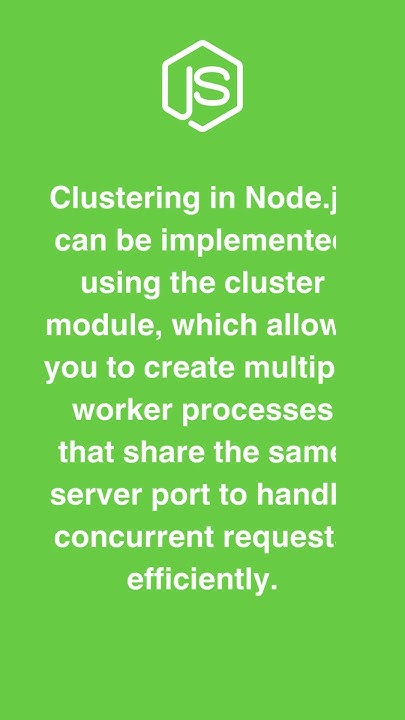 Implementing Clustering in Node.js - YouTube