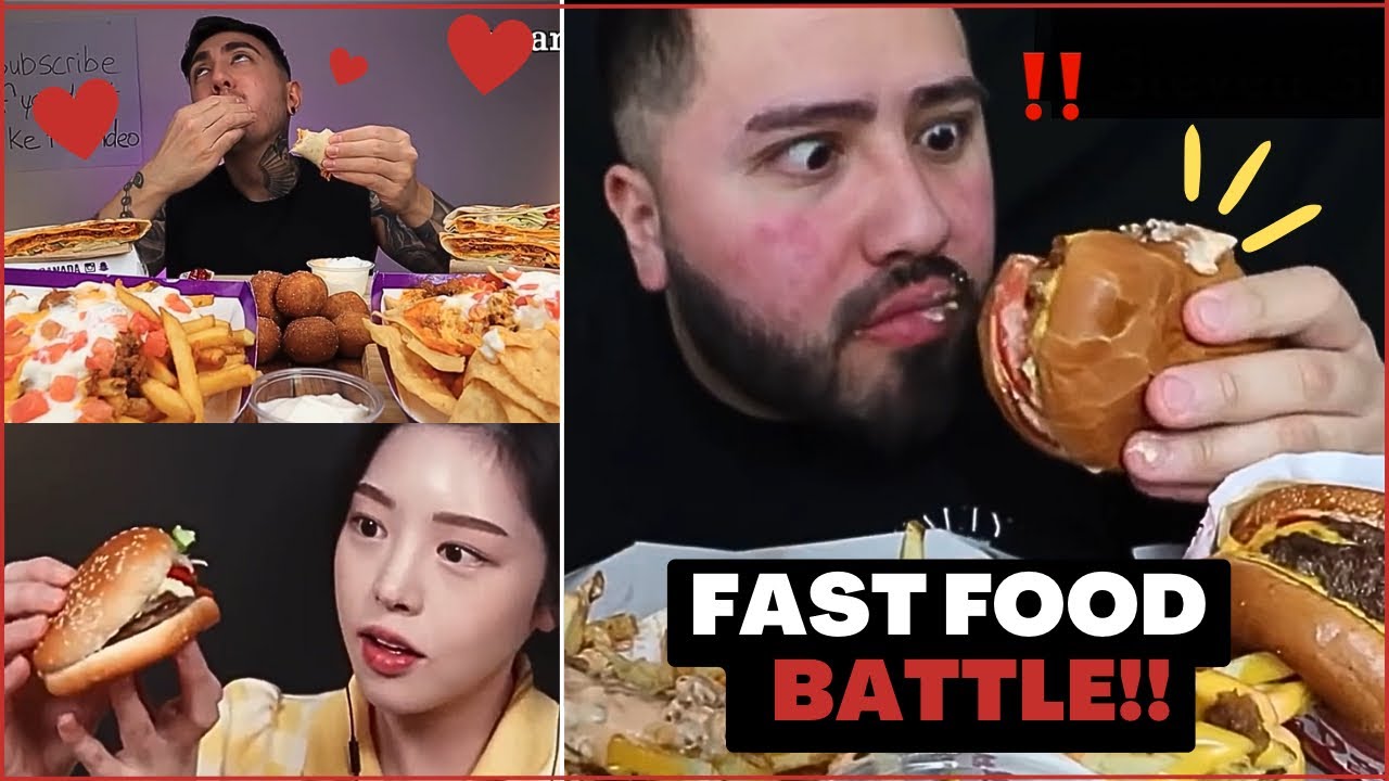 FAST FOOD BATTLE! 🤼‍♀️ *pick your Favorite* - YouTube