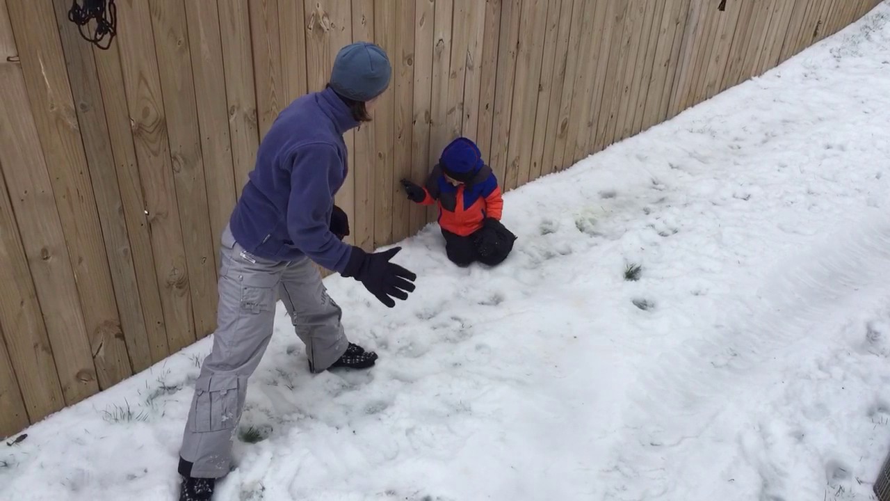 Tonya Chucks a Snowball at #Carson2038 - YouTube