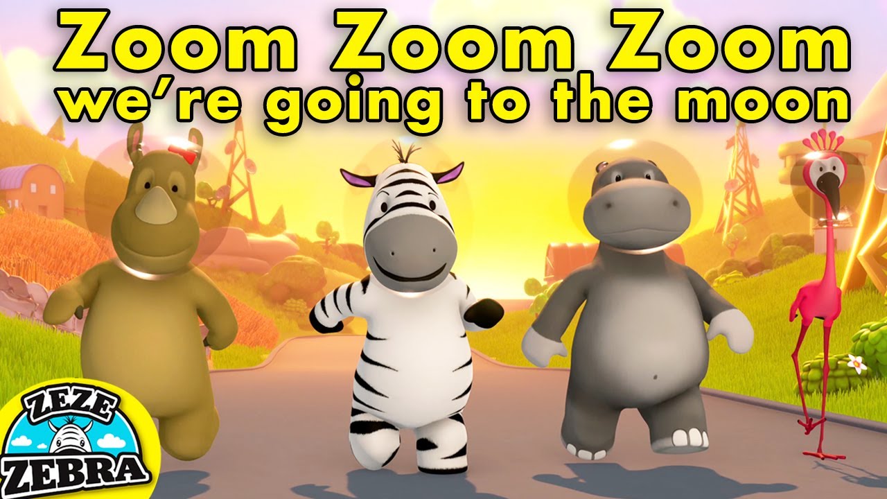 Zoom Zoom Zoom we’re going to the moon nursery rhyme | Top English ...