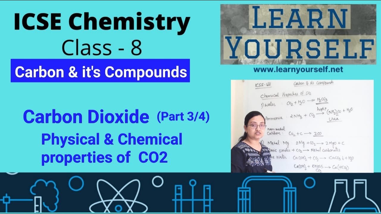 ICSE Std-8 Chemistry- Physical & Chemical Properties of Carbon Dioxide ...