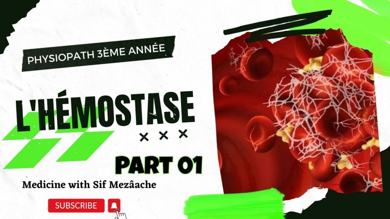 7.1/ L'Hémostase et ses troubles [ Partie 01 ] | Physiopath 3ème MED ...