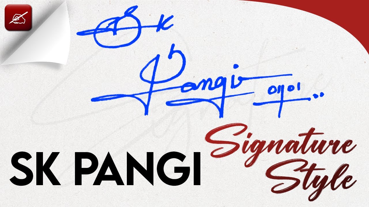 ️ SK Pangi Name Signature Style Request Done | S Signature style | How ...