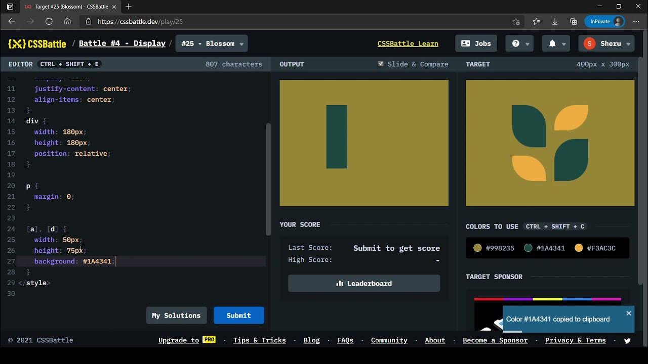 CSS Battle Target #25 | Blossom | All cssbattle.dev solutions - YouTube