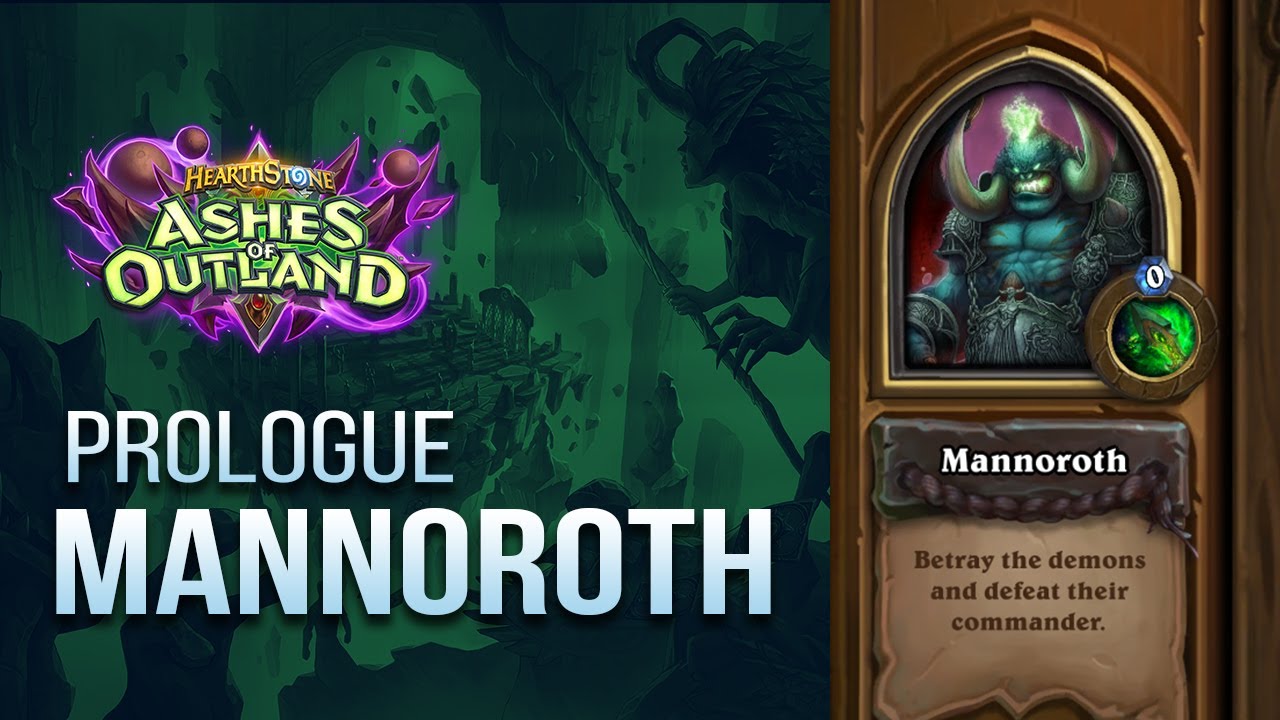 Mannoroth / Ashes of Outland Prologue / Hearthstone - YouTube