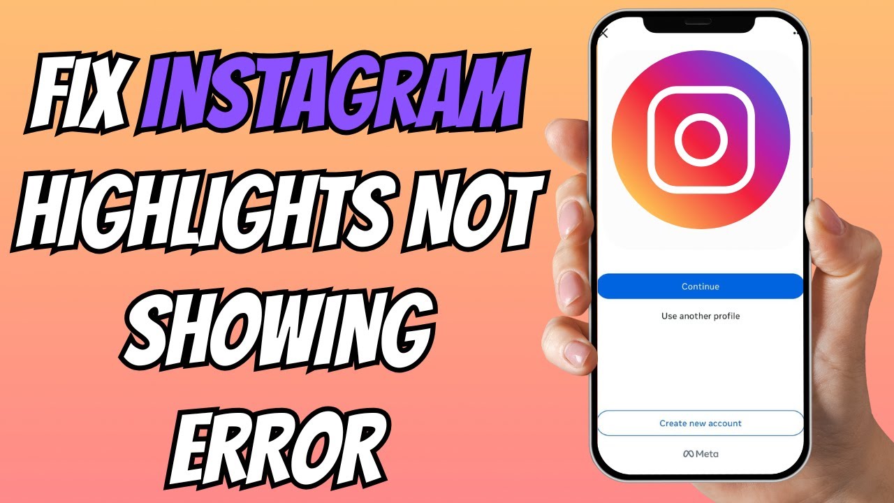 How to Fix Instagram Highlights Not Showing or Working - YouTube