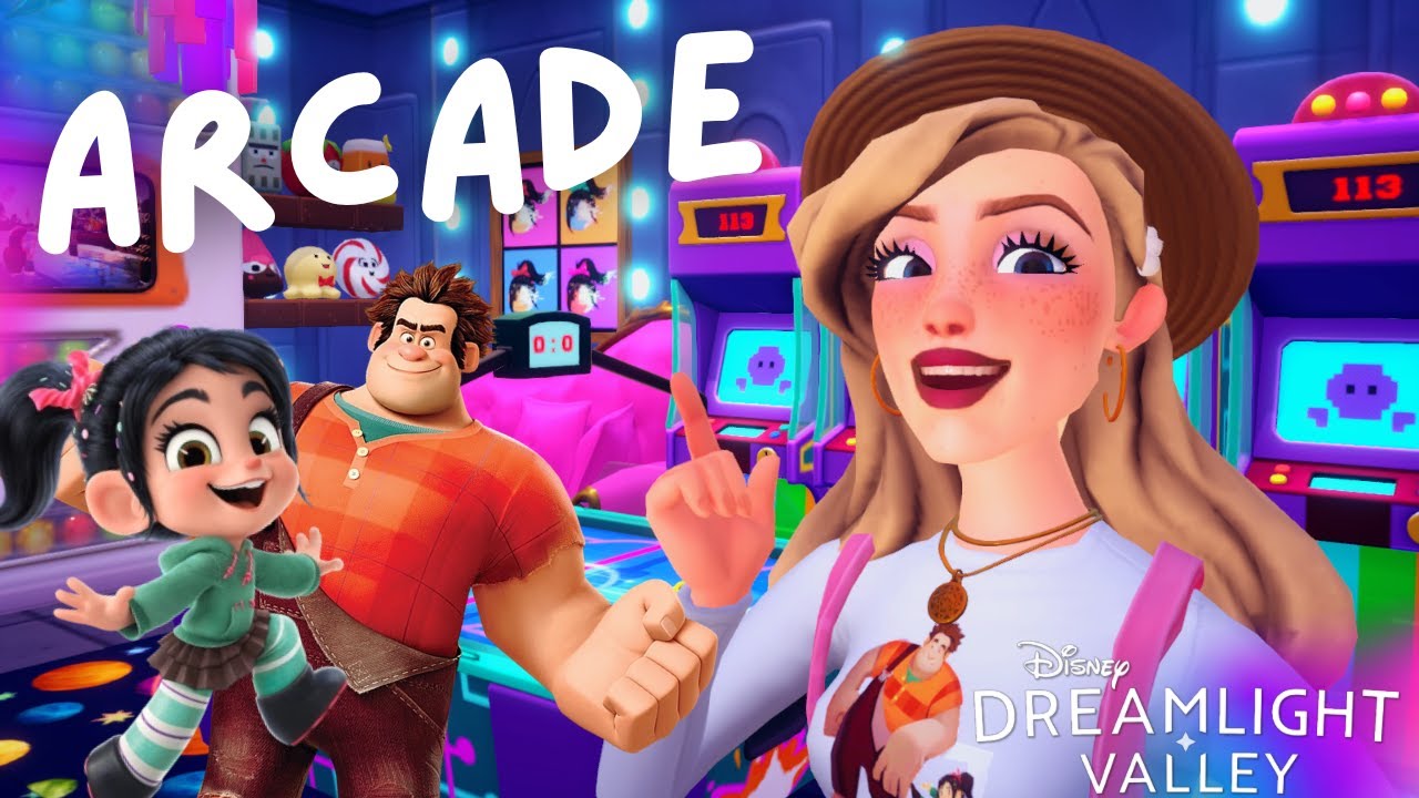 I built an ARCADE in Disney Dreamlight Valley 🕹️ Wreck-It-Ralph ...