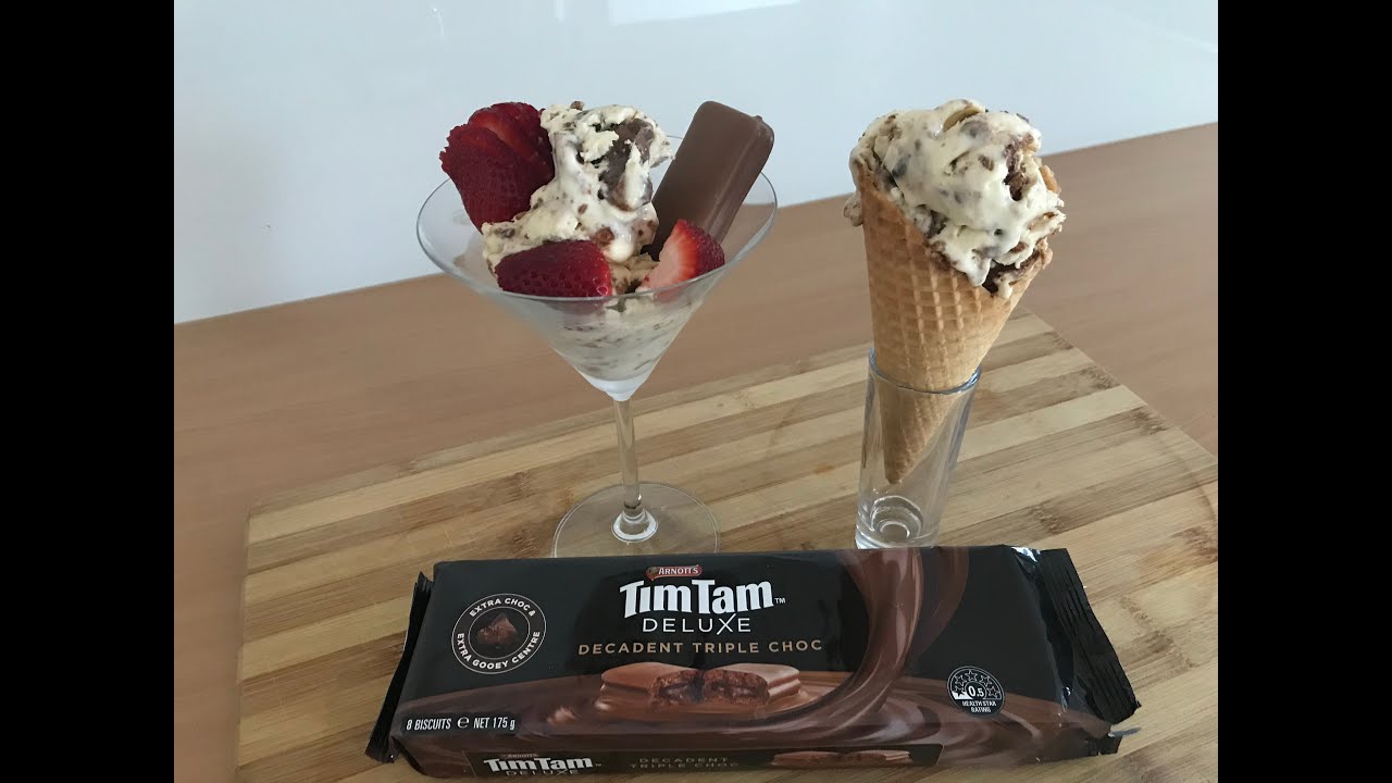 Just 3 Ingredients: Tim Tam Ice cream - YouTube