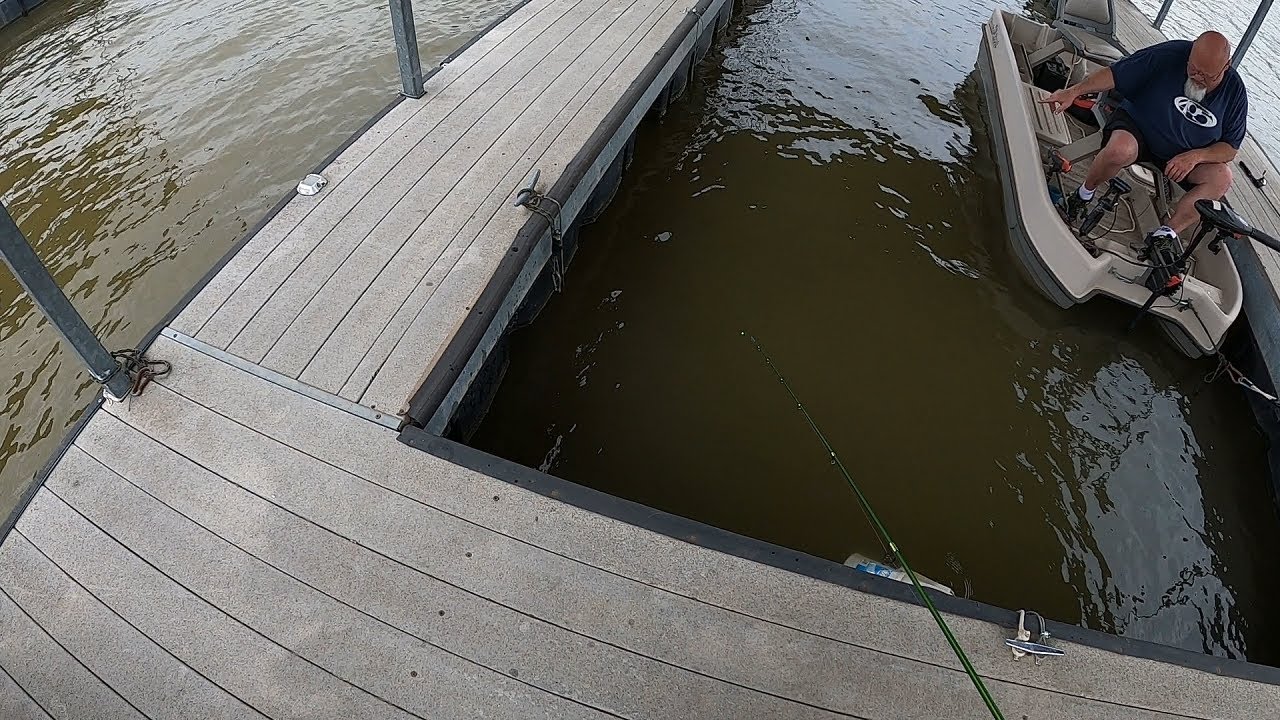 Dock fishing for crappie: Using a boat to locate them - YouTube