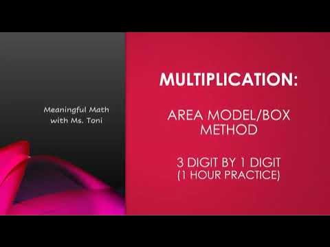 Area Model / Box-Method Multiplication 1-Hour Practice - YouTube