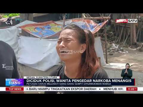 Pengedar Narkoba Wanita Menangis Histeris Saat Ditangkap Polisi di Medan #Beritasatu