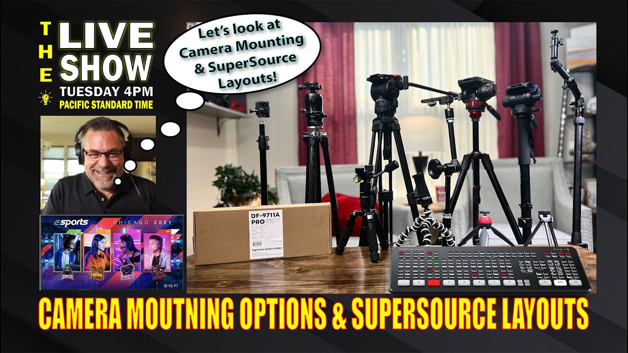 Camera Mounting Options an Unboxing & SuperSource backgrounds ...