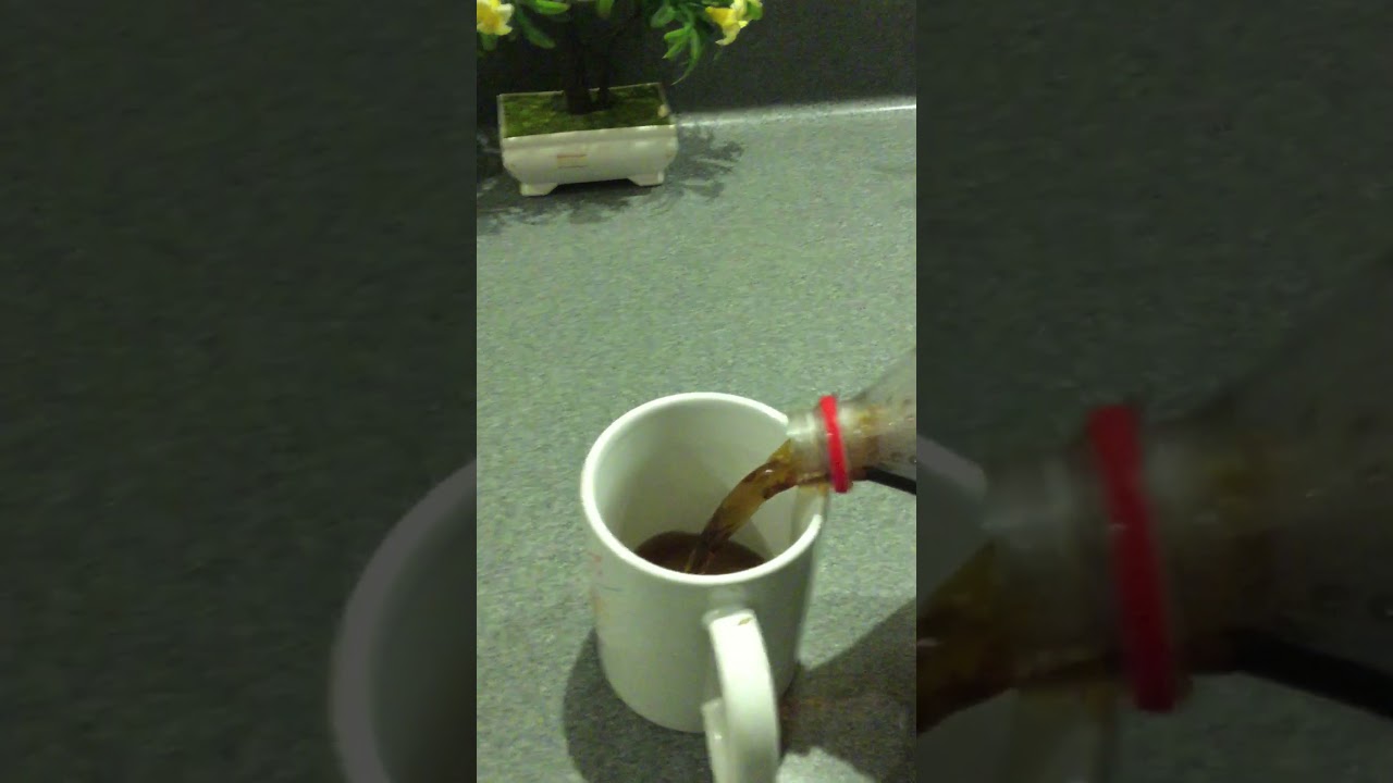 Drinking coke while tying to look angry for no reason - YouTube
