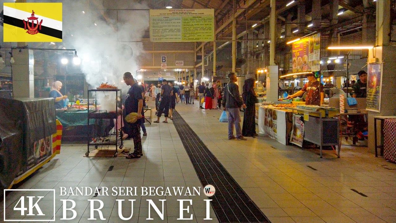 Gadong Night Market - Brunei Walking Tour 2023 - YouTube
