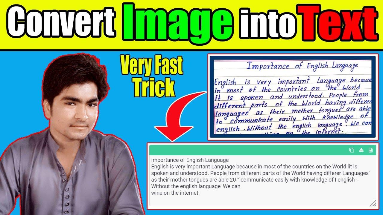 How to convert image into text very fast trick || Good Knowledge - YouTube