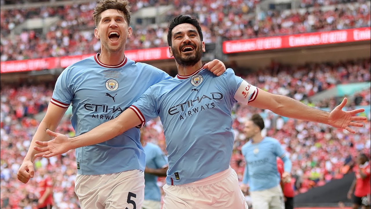 Manchester City 2 - 1 Manchester United | FA Cup Final | (Winning Goal ...
