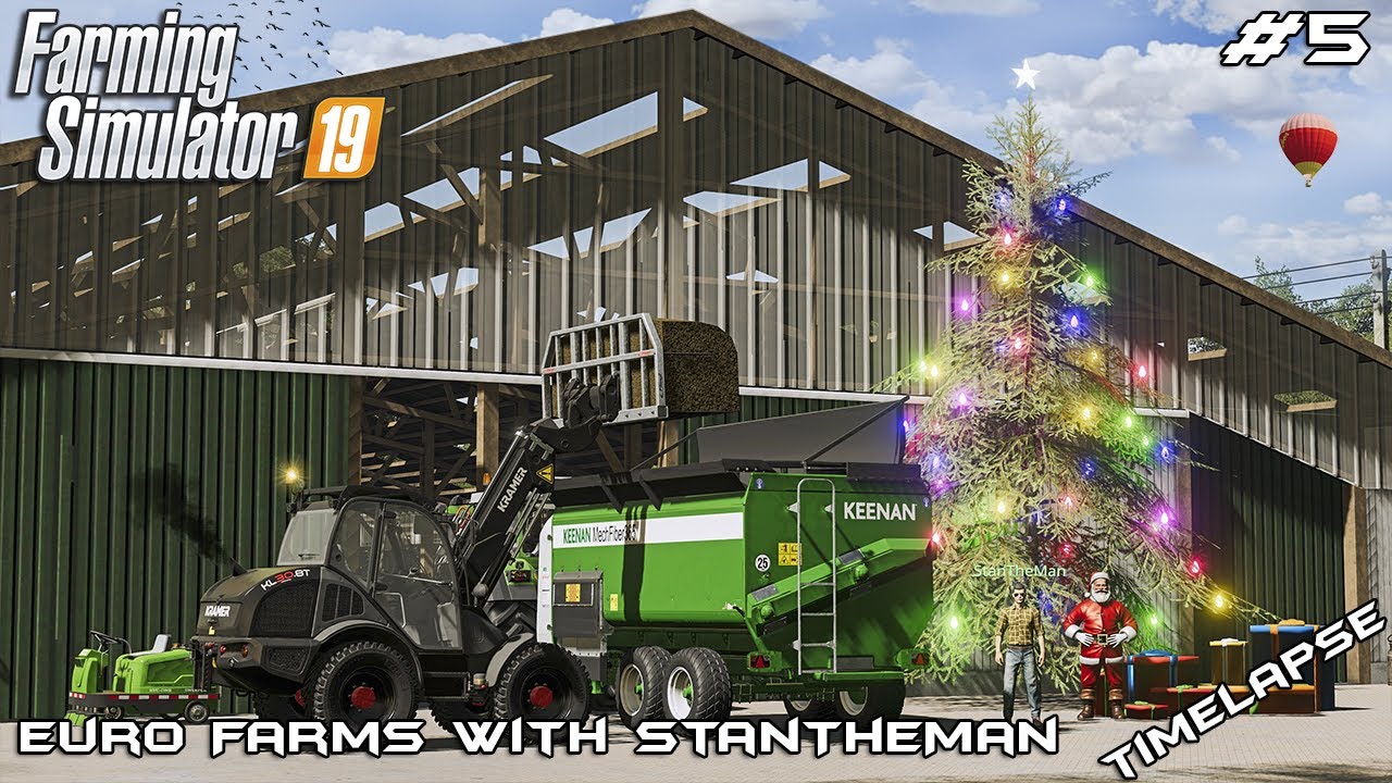 Feeding cows after Christmas | Euro Farms with @StanTheMan_ | Farming ...