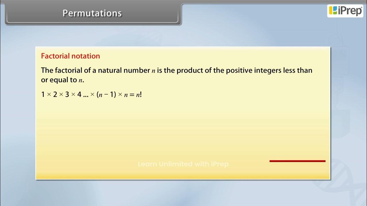 Permutations II | Permutations and Combinations| Math| Class 11th | iPrep - YouTube