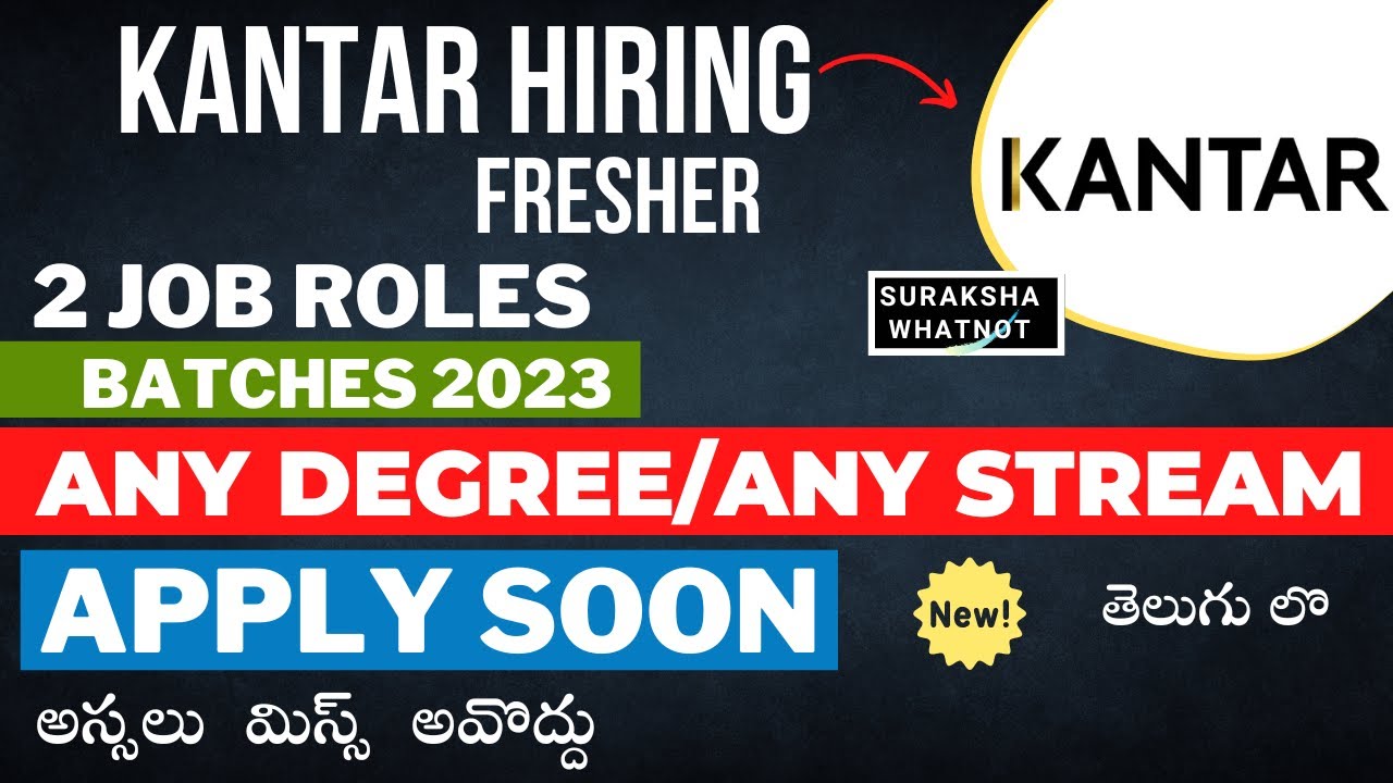 KANTAR Hiring | Software Engineer & Analyst Jobs | Latest Jobs For ...