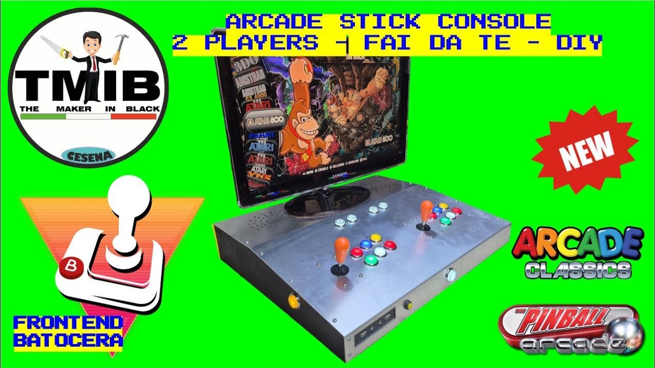 Arcade Stick Console 2 Players Fai da te - DIY con i5 3570 3.2 Ghz 8 Gb ...