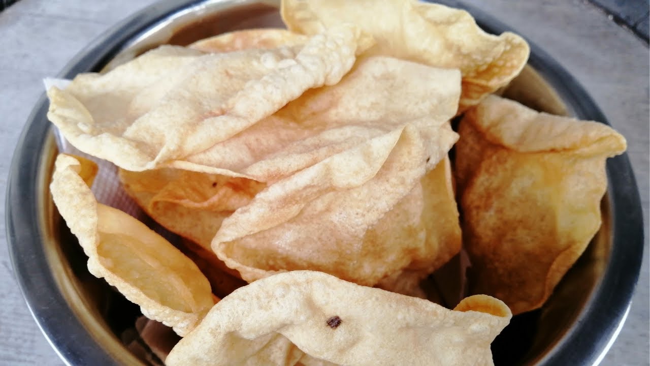 HOW TO FRY PAPADUM | CRISPY FRIED PAPADUM | PAPADUM CHIPS | CARA NAK ...