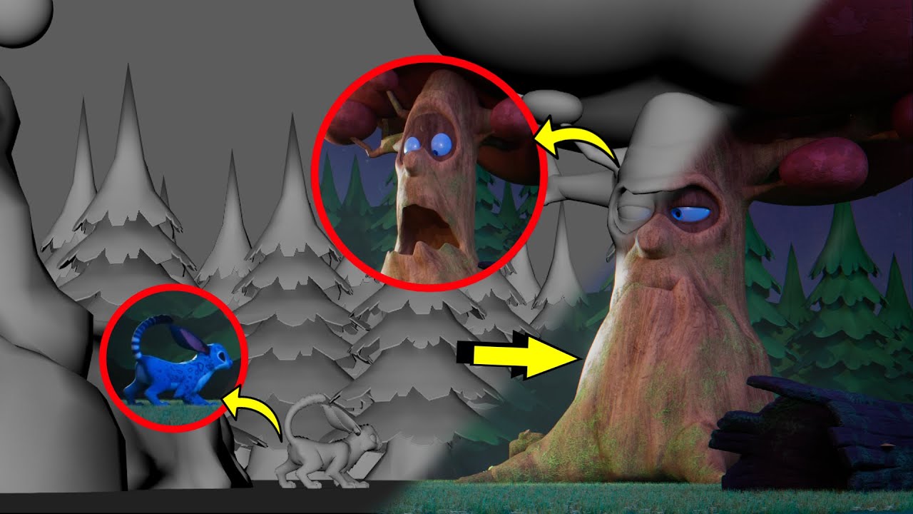 The Tree and The Cat - 3D animation process - YouTube
