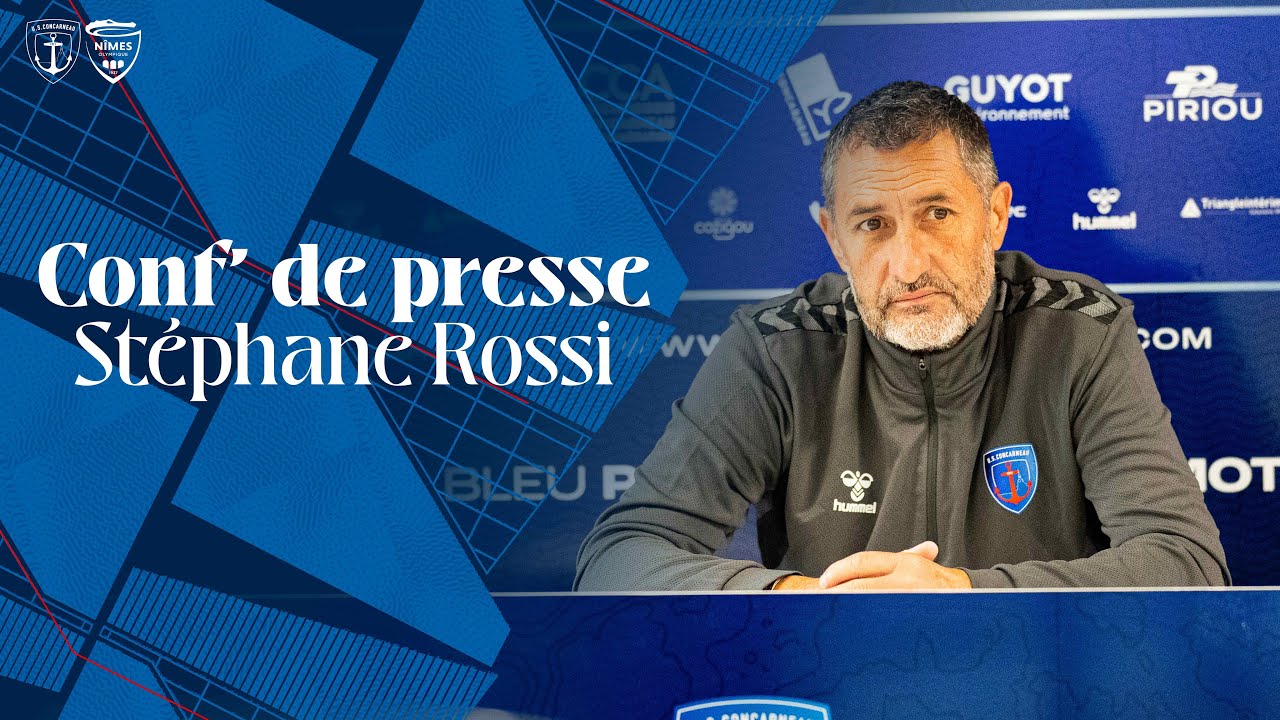 Conférence de presse Stéphane Rossi - US Concarneau x Nimes Olympique - Journée 4 - YouTube