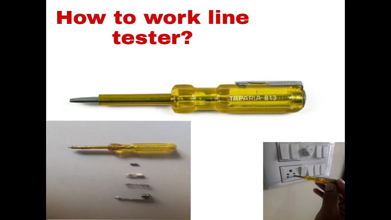 How to work line tester ? @Line tester - YouTube