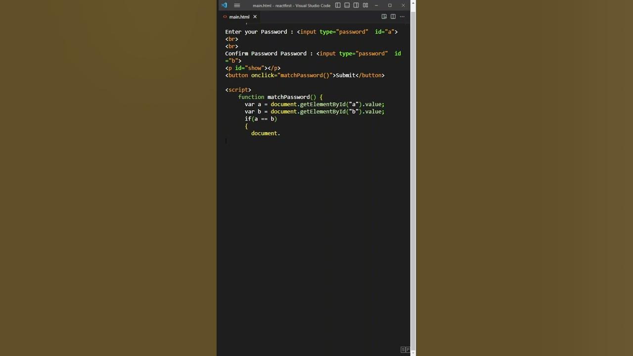 Password Validation In Javascript Confirm Password Validation In Javascript Validate