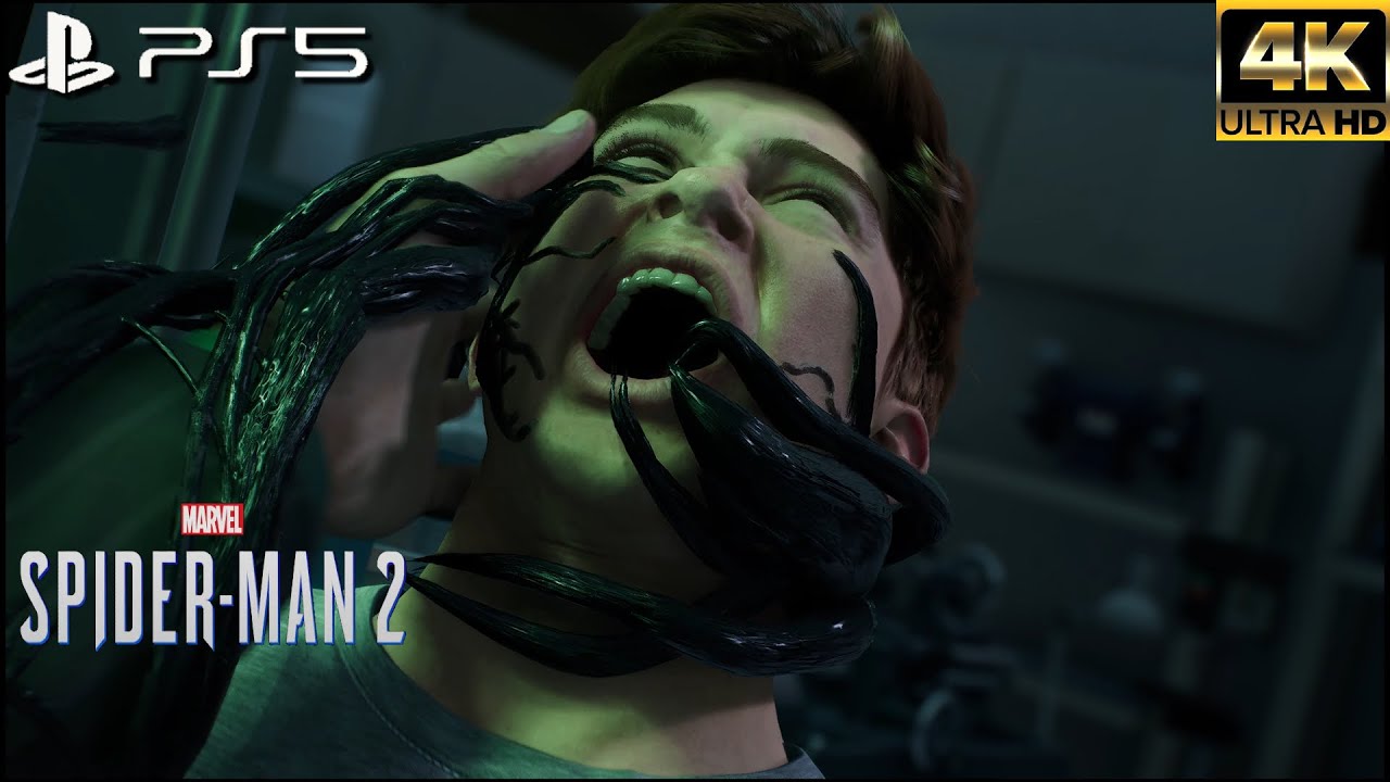 Harry Osborn at Lab Creepy Short Cutscene - Marvel's Spider Man 2 4K ...