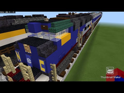 Minecraft Amtrak Piedmont F59PH locomotive tutorial - YouTube
