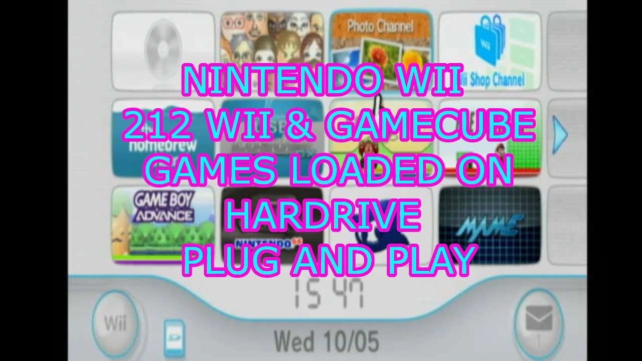 MODDED WII 212 WII AND GAMECUBE GAMES - YouTube