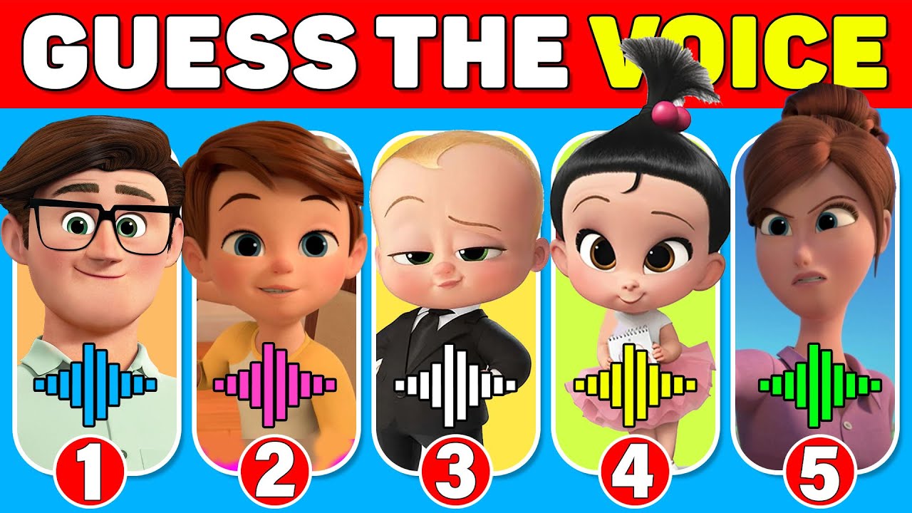 The Boss Baby Back in Business | Guess the Characters by Their Voice ...