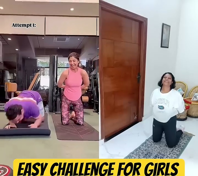 Easy challenge for girls and ladies#EasyLife#healthfitnes #shilpashetty #health - YouTube