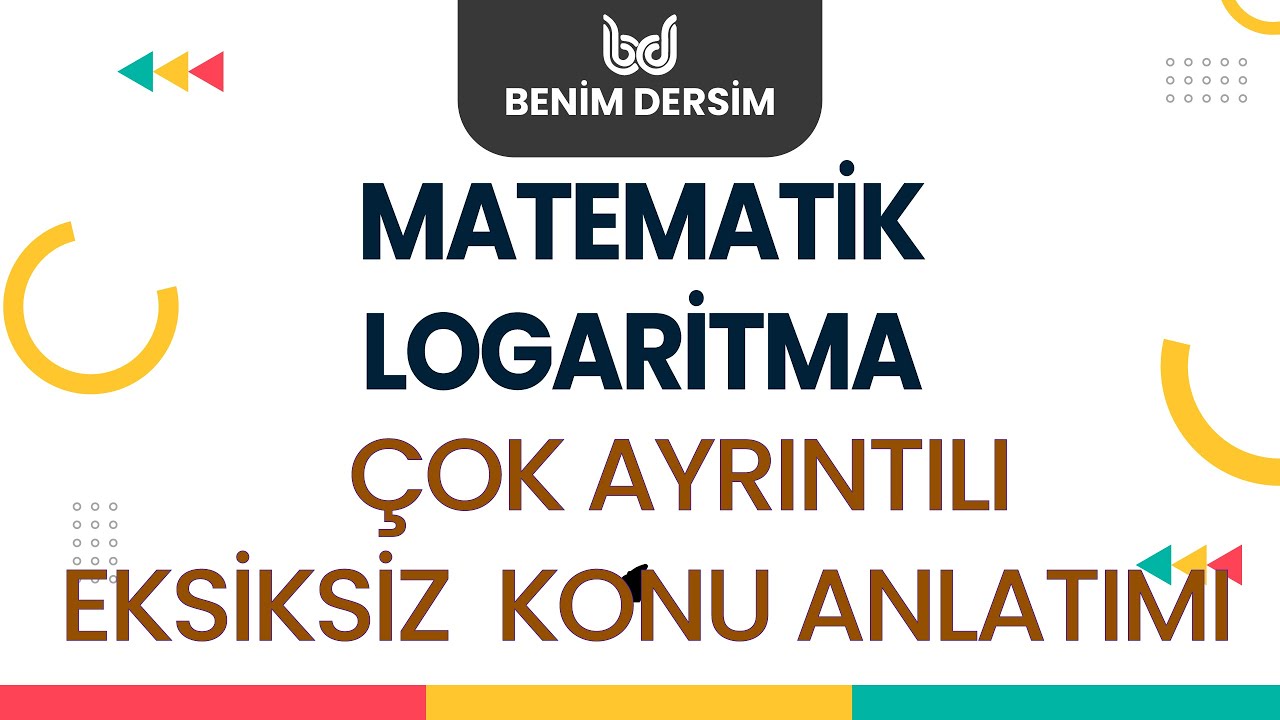 MATEMATİK Logaritma Konu Anlatımı#3 - YouTube