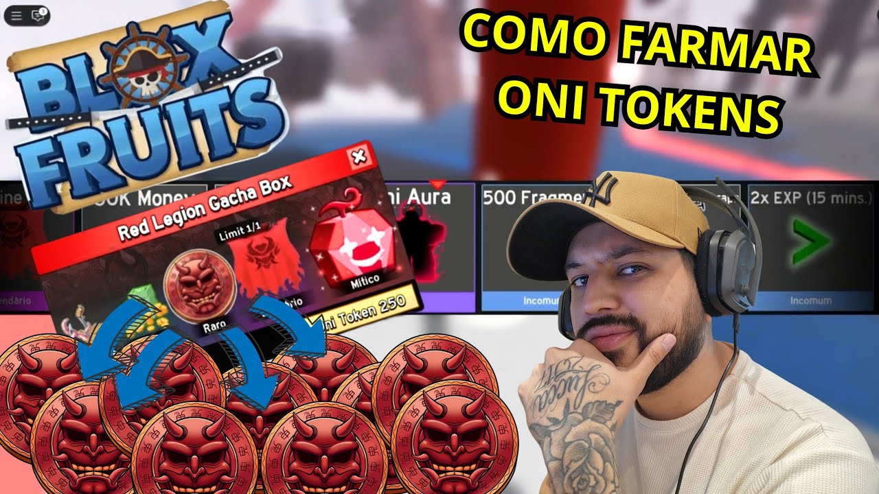 COMO FARMAR ONI TOKENS - BLOX FRUITS - LESTHA GAMER #roblox #bloxfruits ...