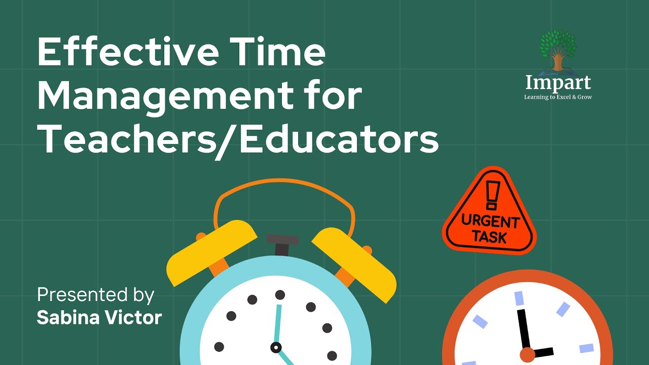 Bite Size Session: Effective Time Management for Teachers and Educators ...