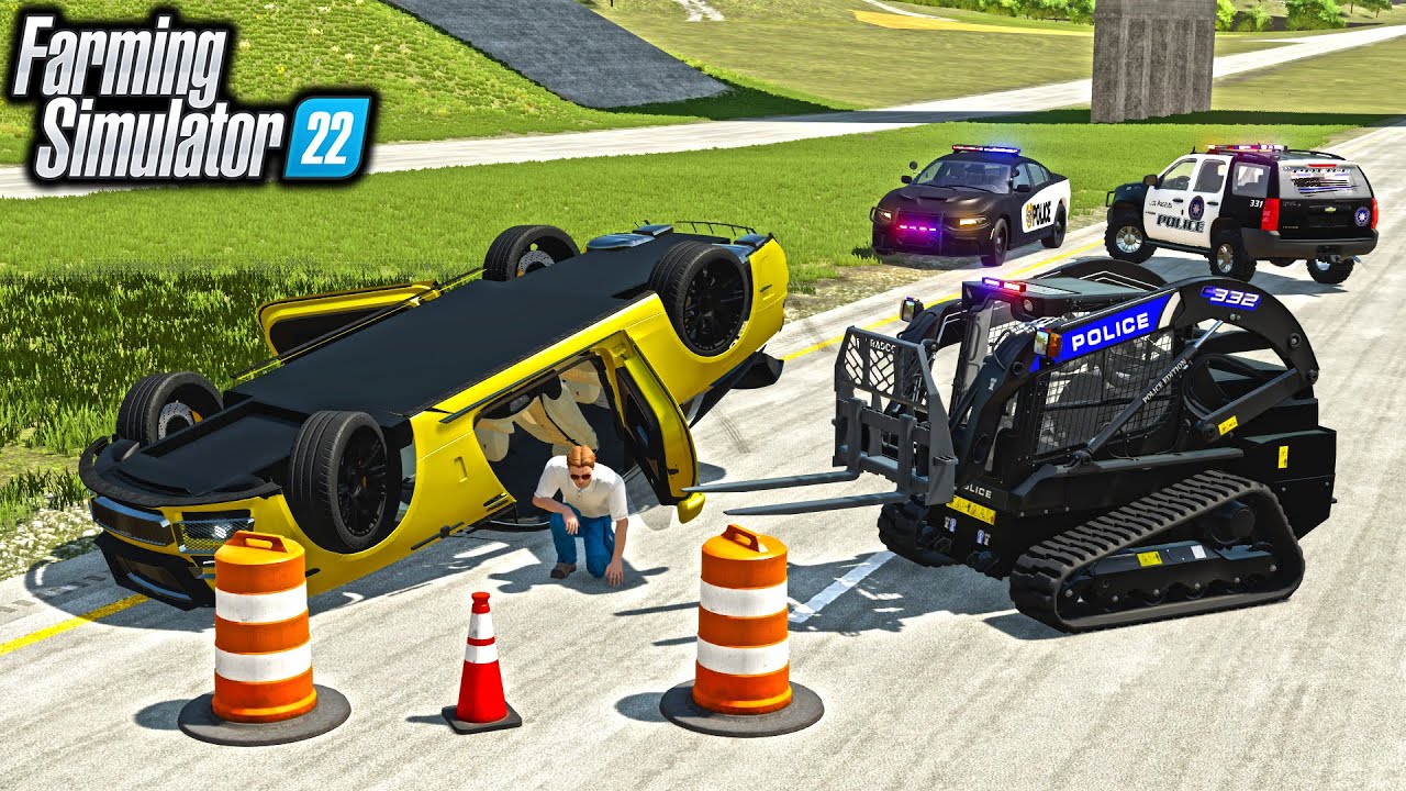 FLIPPED CAR RESCUE! ($1,000,000 ROLLS-ROYCE) | FS22 - YouTube