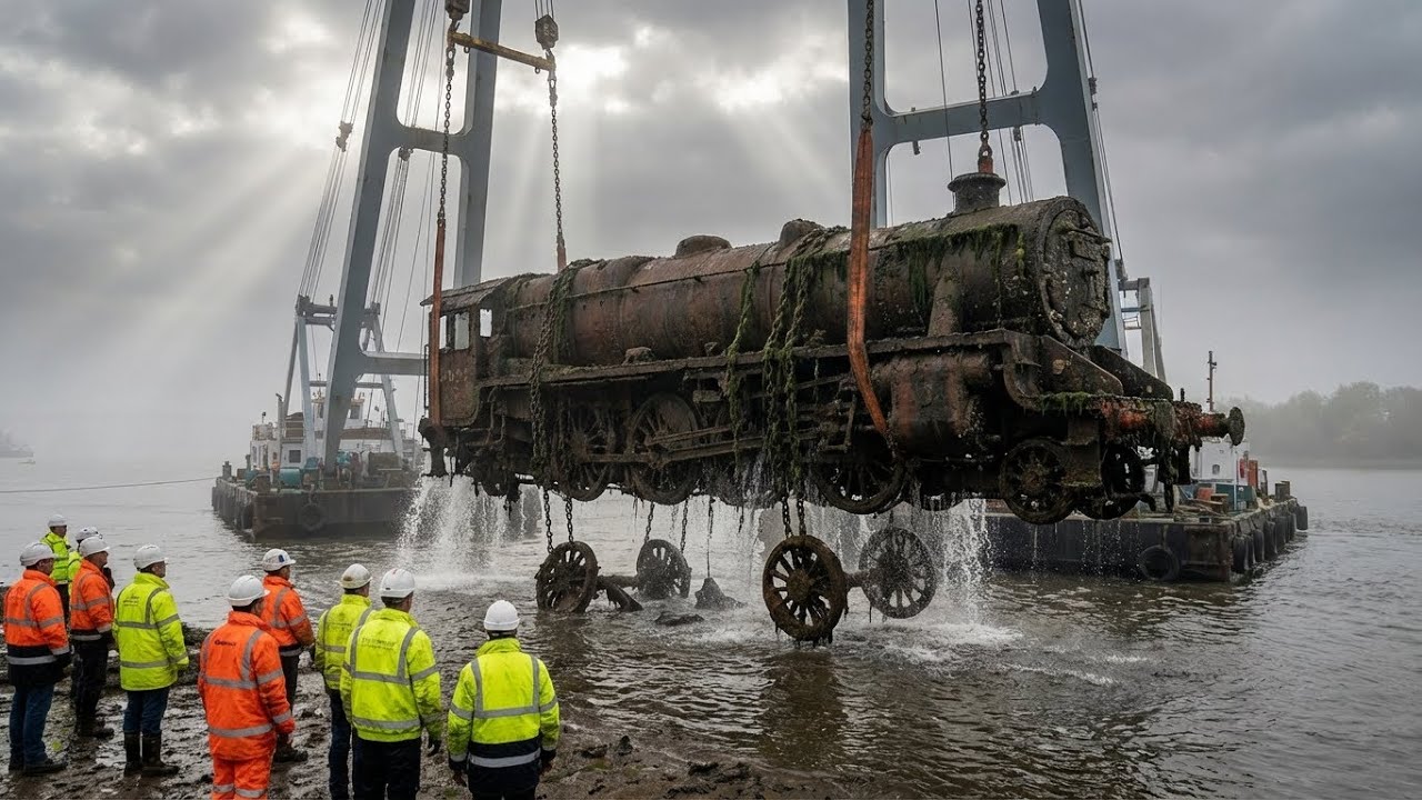 Raising & Restoring a Sunken Steam Train After 70 Years Beneath a River ...